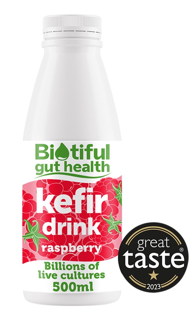 Biotiful Gut Health Raspberry Kefir Milk – Probiotic Power - Premium ...